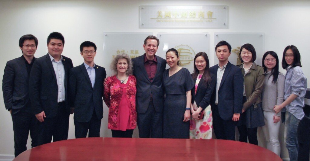 News Anchor for CCTV America Mike Walter Visited CGCC Office